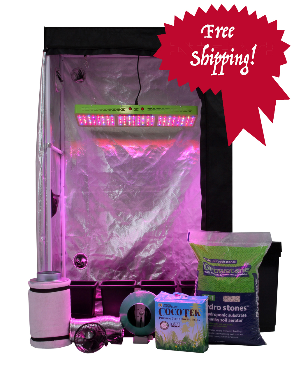 Hydroponics Grow Tent Package 🎄